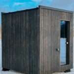 Icelandic Außensauna modern mit Glasfront – ManoKin